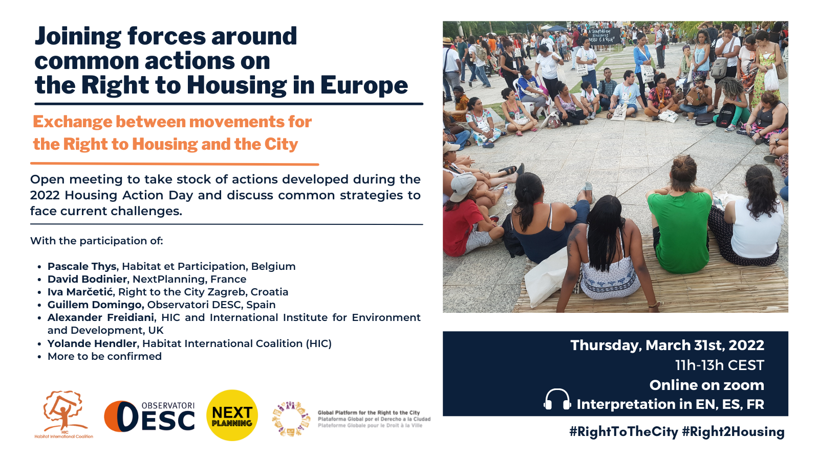 Joining Forces Around Common Actions On The Right To Housing In Europe