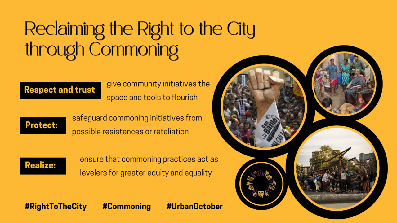 2022 Urban October: Reclaiming the Right to the City through Commoning ...