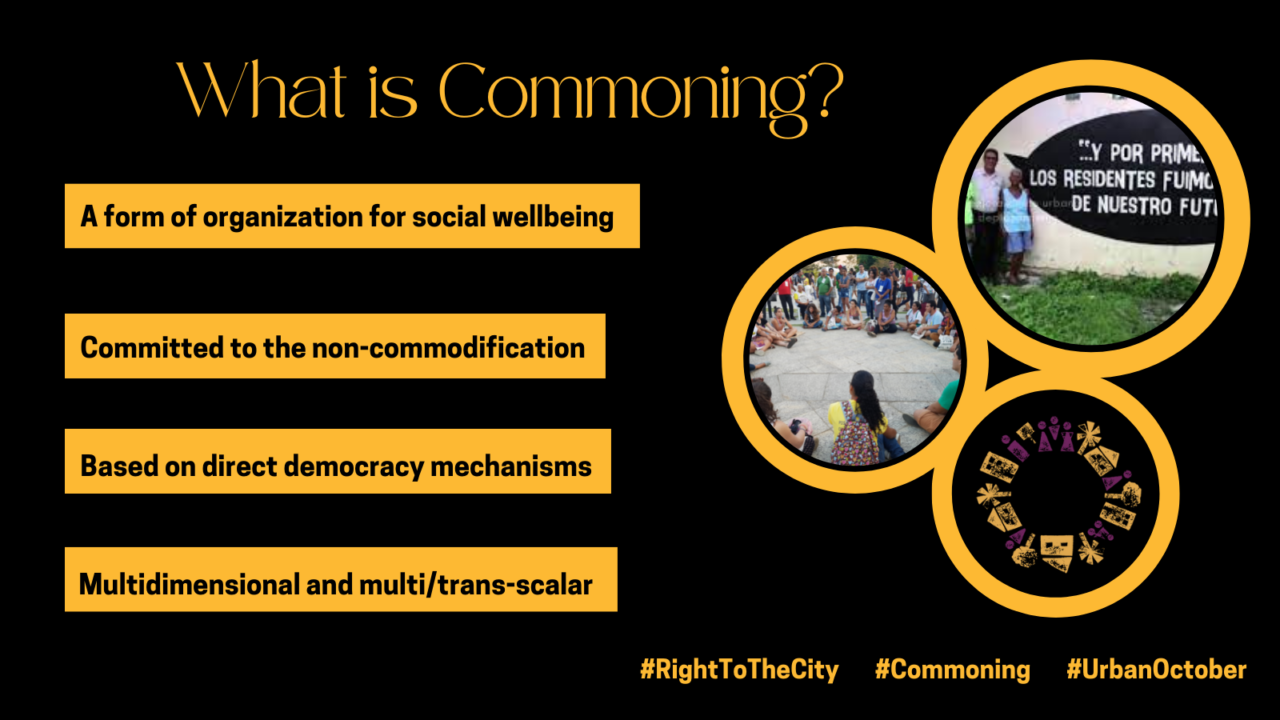 2022 Urban October: Reclaiming the Right to the City through Commoning ...