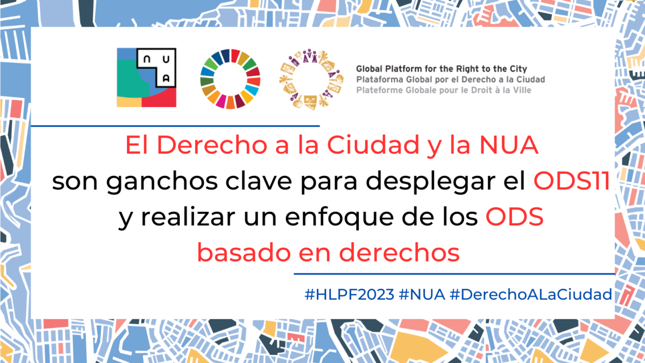 La PGDC en el Foro Político de Alto Nivel 2023 - Right to the city